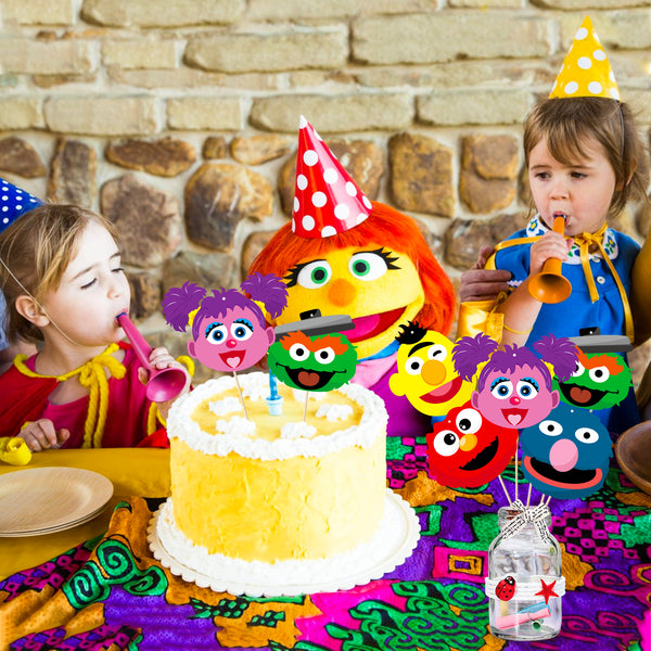 Pantide Sesame Friends Centerpiece Sticks Table Toppers Double Sided
